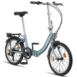 Licorne Bike Fold Premium Klapprad Stil:V-Bremse;Farbe:T&uuml;rkisblau