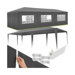 TecTake&reg; Pavillon, 9 x 3 m, im Stecksystem, mit UV-Schutz, wasserdicht