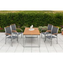 Merxx Siena Set 5tlg. Ausziehtisch