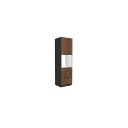 K&uuml;chen-Preisbombe K&uuml;chen Hochschrank 60 cm MONZA Okapi Nu&szlig;baum K&uuml;chenzeile K&uuml;chenblock K&uuml;che