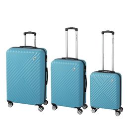 Trolley-Set "Kingston" 3-tlg. - t&uuml;rkis