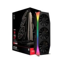 Xfx Radeon RX 9070 XT OC Mercury RGB, Grafikkarte schwarz, RDNA4, GDDR6, 3x DisplayPort, 1x HDMI 2.1