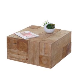 Couchtisch MCW-A15c, Wohnzimmertisch, Tanne Holz rustikal massiv MVG-zertifiziert 30x60x60cm