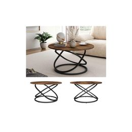 VICCO Couchtisch Calgary Holz Marmor-Optik 80 x 46 cm Wohnzimmertisch