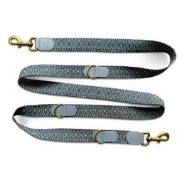 Hey Lana Premium Führleine – 3-fach verstellbar anthrazit/ blau 2 m, 3 cm