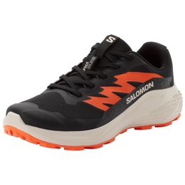 Trailrunningschuh Salomon "ALPHAGLIDE", Herren, Gr. 42, schwarz, rainy day, rot orange, Synthetik, Textil, Schuhe, wasserdicht