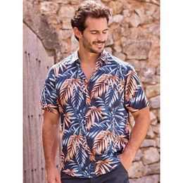 Lerros Kurzarmhemd &raquo;Hawaiihemd, floral gemustert&laquo; CLASSIC NAVY 3XL - Normalgr&ouml;&szlig;en Normalgr&ouml;&szlig;en 3XL REGULAR FIT (normale Passform)