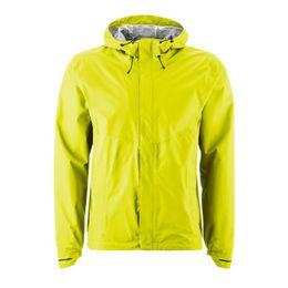 Gonso Fahrradjacke »SAVE JACKET ESSENTIAL M« Herren Regenjacke wind- und wasserdicht, Radjacke mit Kapuze neongelb S S Etwas weitere Passform