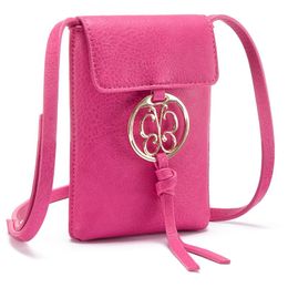 Lascana Umhängetasche »Handytasche« mit Zierschnalle, Minibag, Crossbody Bag VEGAN pink