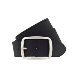 Mustang Ledergürtel Pull-Up-Leder mit Vintagecharakter, 4 cm black