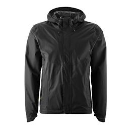 Gonso Fahrradjacke »SAVE JACKET ESSENTIAL M« Herren Regenjacke wind- und wasserdicht, Radjacke mit Kapuze schwarz XL XL Etwas weitere Passform