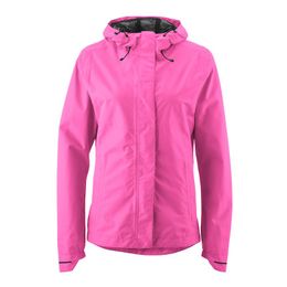 Gonso Fahrradjacke »SAVE JACKET ESSENTIAL W« Damen Regenjacke wind- und wasserdicht, Radjacke mit Kapuze neonpink 46 46 Etwas weitere Passform