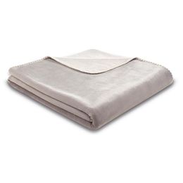 Biederlack Wohndecke »Soft&Cosy« mit verspieltem Muschelsaum grey Obermaterial: 100% Polyester B/L: 150 cm x 200 cm