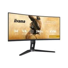 iiyama G-Master GCB3486WQSCP-B1 GOLD PHOENIX, Gaming-Monitor 86.4 cm (34 Zoll), schwarz, WQHD, Curved, VA, Free-Sync Premium, USB-C, 240Hz Panel