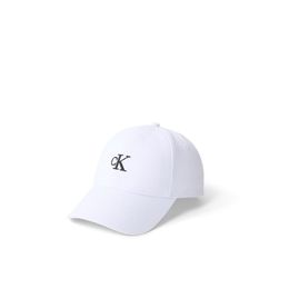 Calvin Klein Jeans Baseball Cap »EMBROIDERED MONOGRAM CAP« mit Logostickerei Bright White