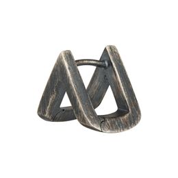 CAI Single Ohrring Silber 925 rhodiniert oxidiert Dreieck