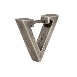 CAI Single-Creole 925/- Sterling Silber matt oxidiert Dreieck