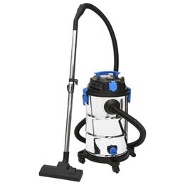 vidaXL Nass- und Trockensauger 1200 W 30 L Silbern