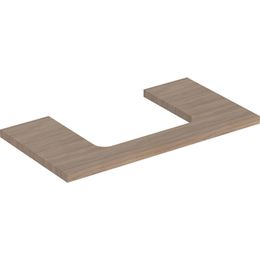 Geberit ONE Waschtischplatte, Ausschnitt mittig, für Aufsatzwaschtisch, 90 cm