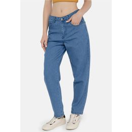 Bequeme Jeans FRESHLIONS "Sienna", Damen, Gr. M, EURO-Größen, blau, 100% Baumwolle, unifarben, Jeans, mit angenehmem Komfort