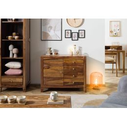 Kommode Sheesham 100x45x80 braun lackiert ANCONA #115