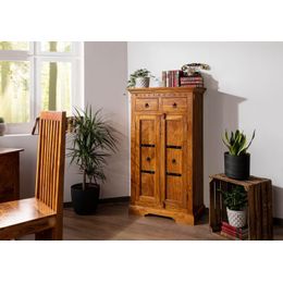 Schrank Akazie 72x38x132 honig lackiert OXFORD #0525