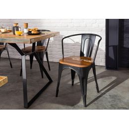 Stuhl Altholz 45x45x85 mehrfarbig lackiert INDUSTRIAL #63