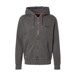 Superdry Zip-Up Hoodie 'Essential' male Black size XXL