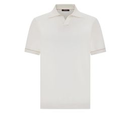 Boggi Milano Poloshirt Herren Größe XXXL kitt / weiß