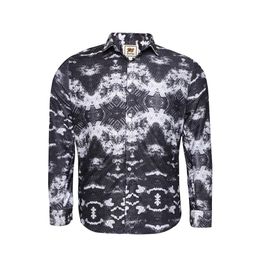 Campus Sutra Button Up Shirt male Black, White size M