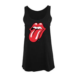 F4NT4STIC Shirt 'The Rolling Stones Classic Tongue' Damen Gr&ouml;&szlig;e XS rot / schwarz / wei&szlig;