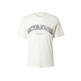 Jack & Jones JACK & JONES T-Shirt 'Almeria' Herren Größe XL rauchblau / saphir / offwhite