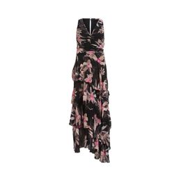 AllSaints Kleid 'CALI' Damen Größe 40 braun / dunkelgrau / magenta / schwarz Winterkleid