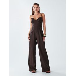Willa Jumpsuit 'Palms' Damen Gr&ouml;&szlig;e XXXL schoko