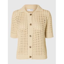 Selected Strickjacke Damen Gr&ouml;&szlig;e XS beige