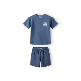 MINOTI Set Jungen Gr&ouml;&szlig;e 110/116 navy / wei&szlig;