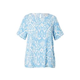Only Carmakoma T-Shirt 'CARMARRAKESH' Damen Gr&ouml;&szlig;e XXXL hellblau / wei&szlig;