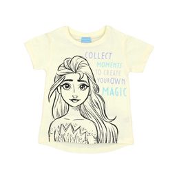 Disney T-Shirt 'Frozen' M&auml;dchen Gr&ouml;&szlig;e 110 blau / hellgelb / lila / schwarz