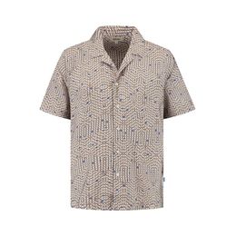Shiwi Hemd 'Vic' Herren Gr&ouml;&szlig;e L beige / blau / schwarz / offwhite