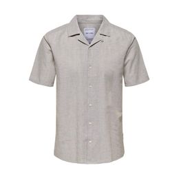 Only & Sons Only & Sons Button Up Shirt 'Cantley' male Grey size XXL