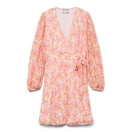 Véro Moda VERO MODA Kleid 'AWAudora' Damen Größe 44 ecru / gelb / hellpink Winterkleid