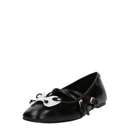Aldo Riemchenballerina 'AMBERLEE' Damen Gr&ouml;&szlig;e 42.5 schwarz / wei&szlig;