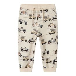 name it Hose Jungen Größe 98 ecru / brokat / hellgelb / schwarz