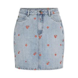Kaffe Rock 'Babeth' Damen Größe 36 blue denim / rot