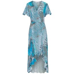 Buffalo Kleid Damen Gr&ouml;&szlig;e 38 blau / grau Winterkleid