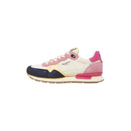 Pepe Jeans Sneaker 'Brit Fly' Damen Größe 37 beige / navy / pink / altrosa