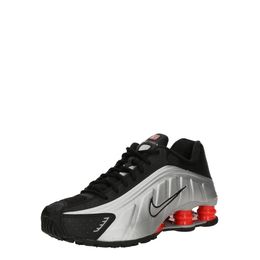 Nike Sportswear Sneaker 'SHOX R4' Herren Größe 43 silbergrau / knallrot / schwarz