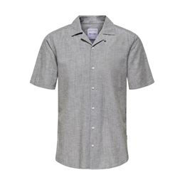 Only & Sons Only & Sons Button Up Shirt 'Cantley' male Grey size 3XL