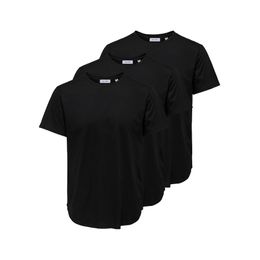 Only & Sons Only & Sons T-Shirt 'Jeff' Herren Gr&ouml;&szlig;e XXL schwarz