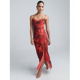 BWLDR Kleid 'ALLANA MAXI DRESS' Damen Gr&ouml;&szlig;e 46 braun / rot Winterkleid